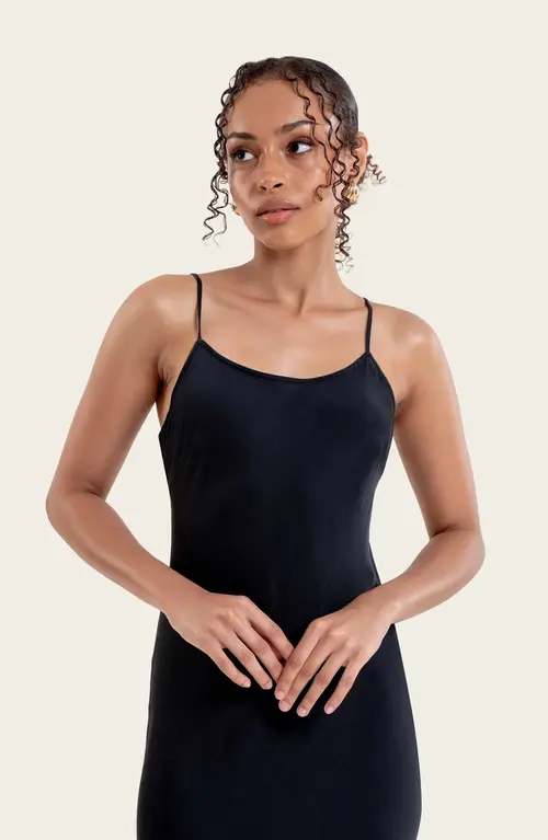 ITALIC Marlowe Silk Maxi Dress - Black