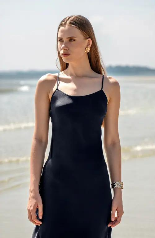 ITALIC Marlowe Silk Maxi Dress - Black