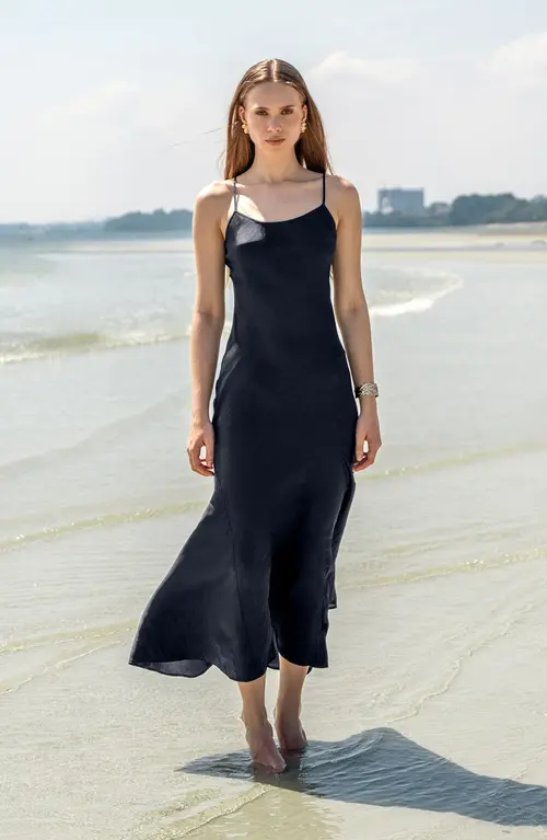 ITALIC Marlowe Silk Maxi Dress - Black