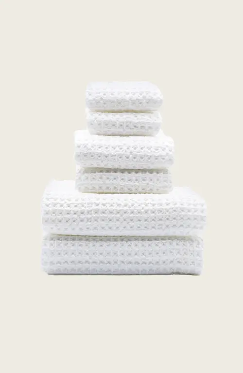 ITALIC Sedona Waffle Towels - White/standard Set