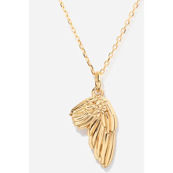 LITTLE SKY STONE Angel Wing Pendant Necklace - Gold