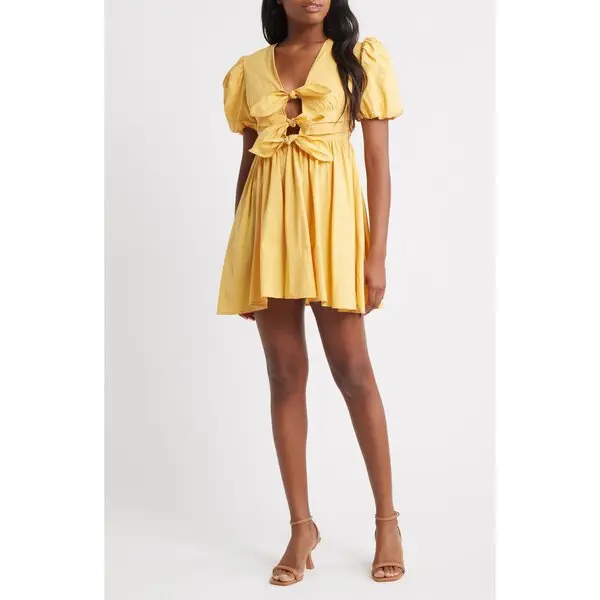SISTER JANE Serenade Mini Dress - Yellow