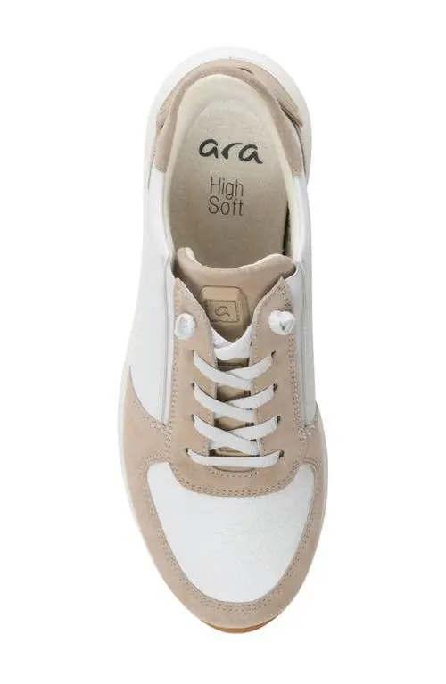 ARA Ovation Lace-up Sneaker - White/shell