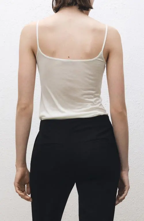 Mango Silk Camisole - Off White