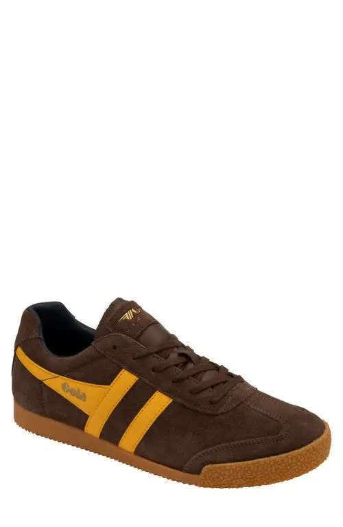 Gola Harrier Low Top Sneaker - Coffee/sun/navy