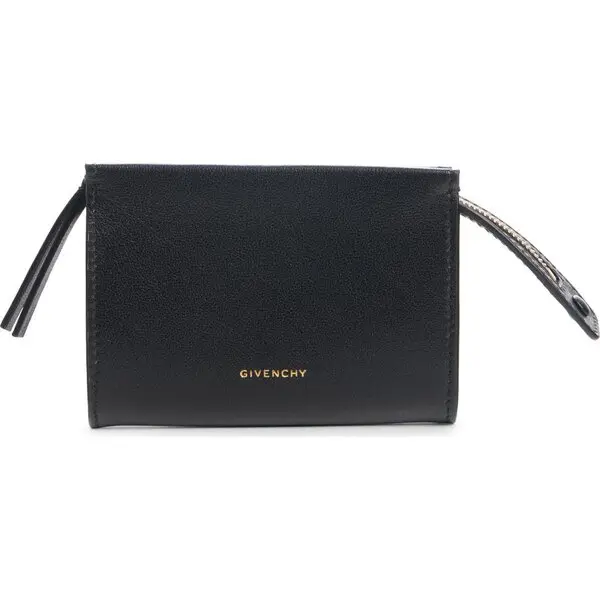 Givenchy Day Leather Zip Card Case - Black