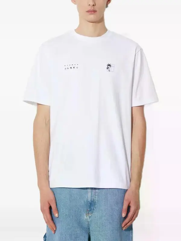 STAMPD Palm-tree-graphic T-shirt