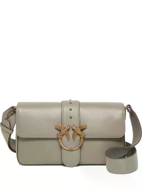 Pinko Leather Crossbody Bag - Green
