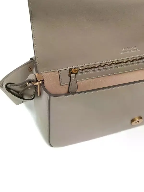 Pinko Leather Crossbody Bag - Green