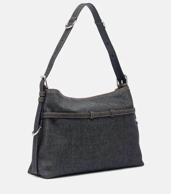 Givenchy Voyou Medium Denim Shoulder Bag