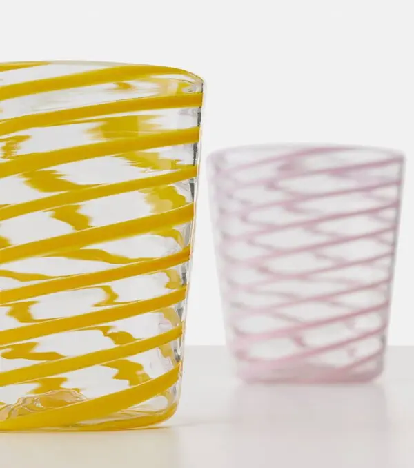 CABANA Giravolta Set Of 2 Glasses - Yellow
