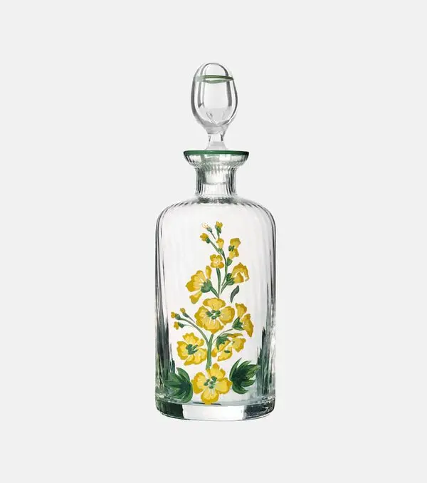 CABANA Primrose Murano Glass Oil Bottle - Yellow