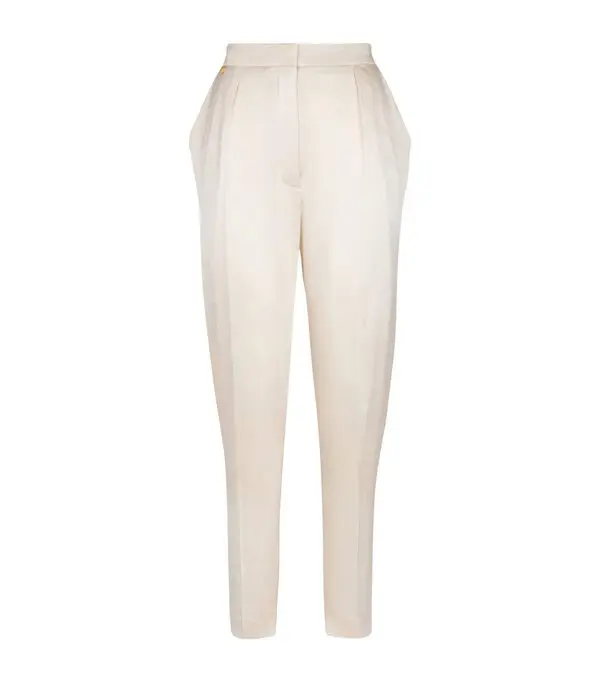 Balmain Silk Tailored Trousers