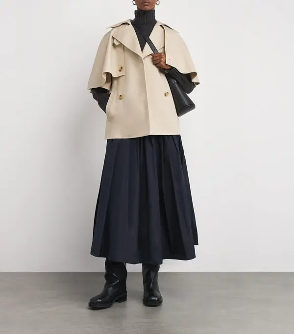 Max Mara Cotton Cape Jacket