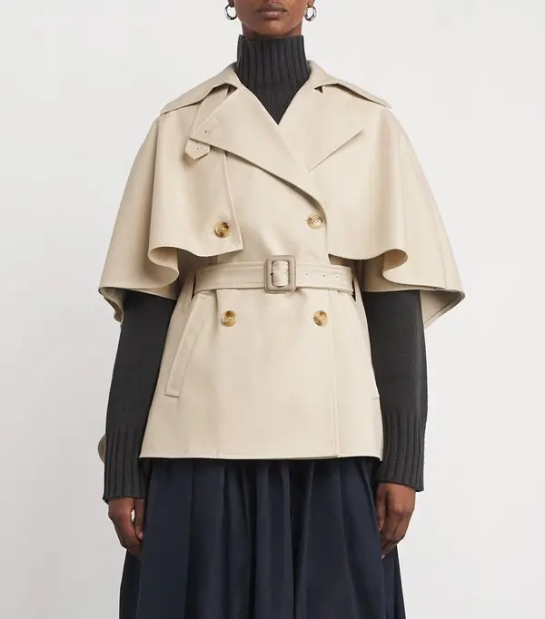 Max Mara Cotton Cape Jacket