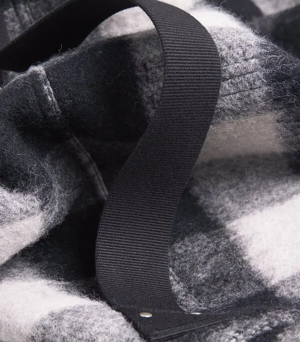Rick Owens Virgin Wool Check Overshirt