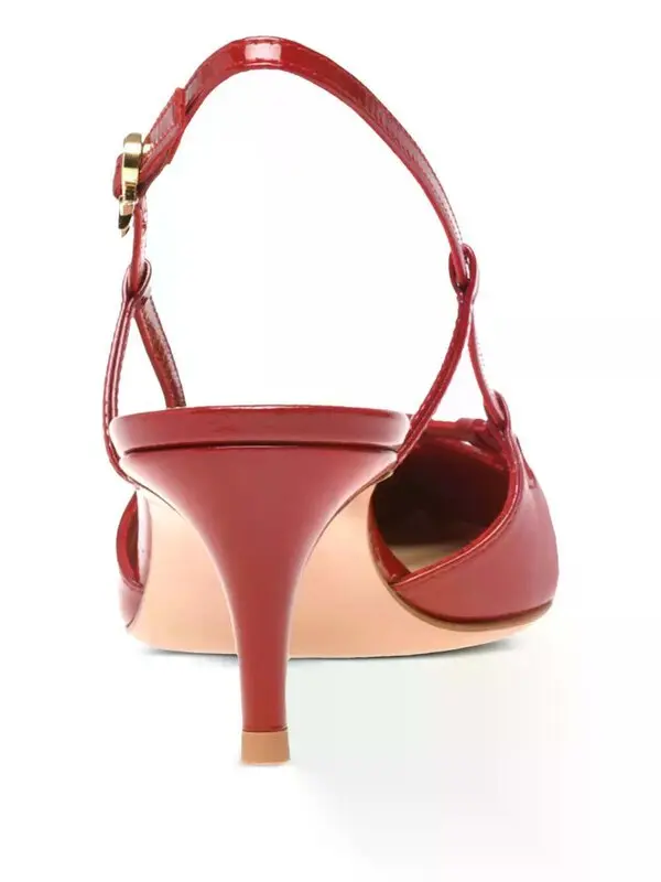 GIANVITO ROSSI 55mm Eloise Cut-out Heeled Pumps - Red