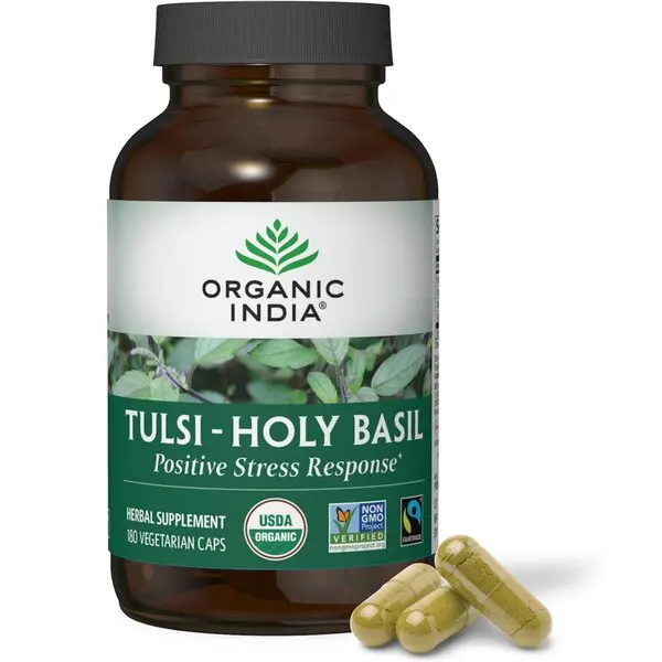 ORGANIC INDIA Tulsi-holy Basil 180 Capsules - One-color