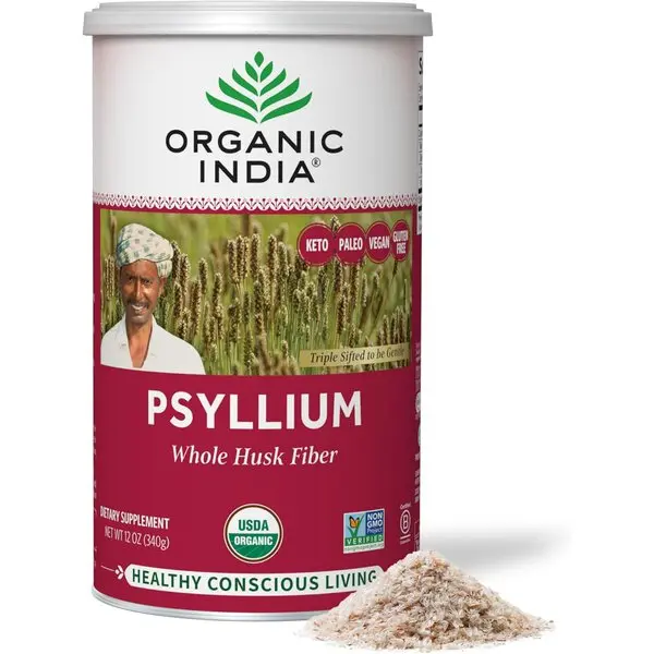 ORGANIC INDIA Organic Whole Husk Psyllium 340 Grams - One-color
