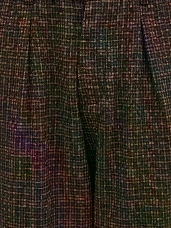 Universal Works Pleated Check Trousers