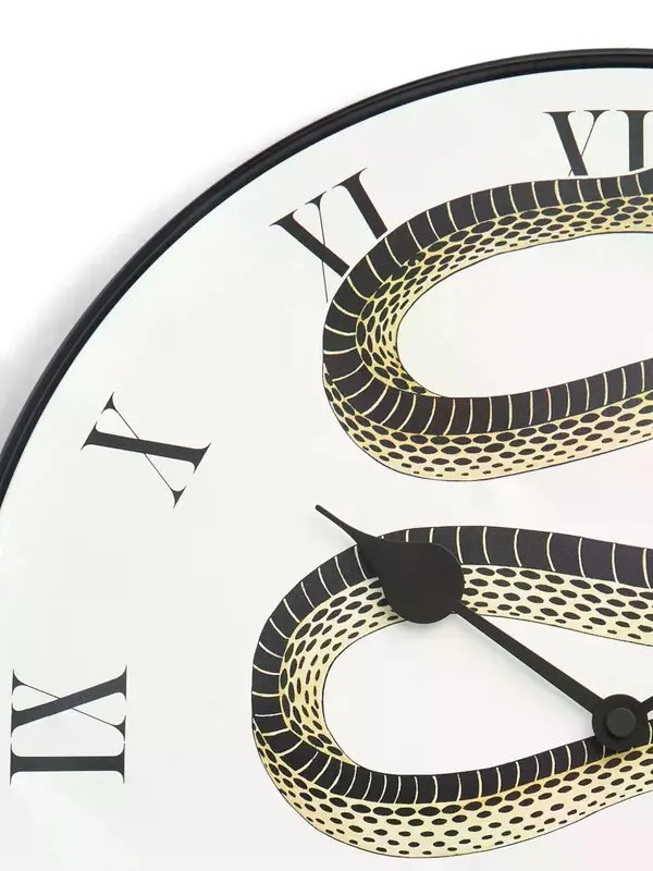 FORNASETTI Snake-motif Wall Clock