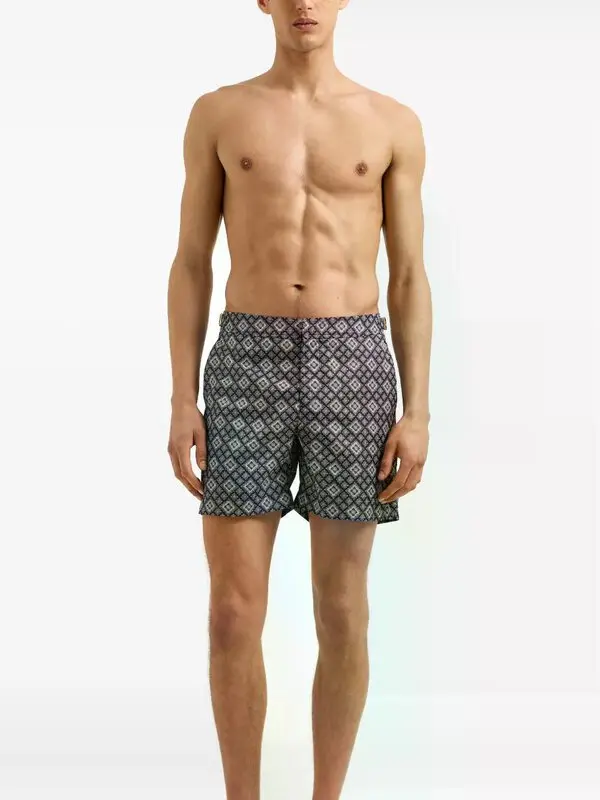 Orlebar Brown Bulldog Geometric-patterned Swim Shorts