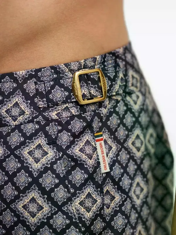 Orlebar Brown Bulldog Geometric-patterned Swim Shorts