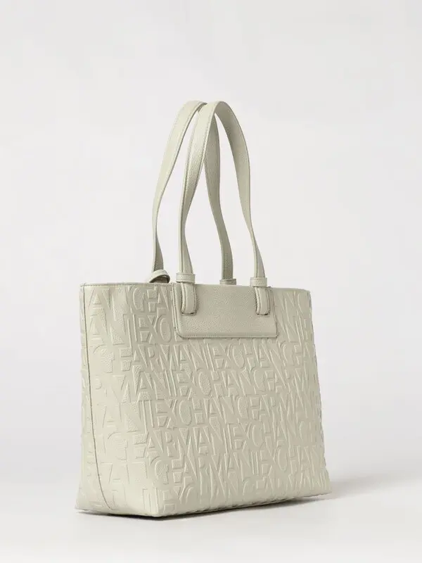 Armani Exchange Embossed Logo Tote Bag