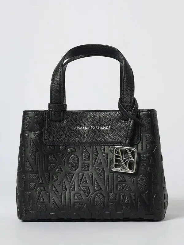 リーチ　ARMANI EXCHANGEブラックレザーボディバッグ ARMANI EXCHANGE A/X アルマーニ エクスチェンジ ボディバッグ 952398