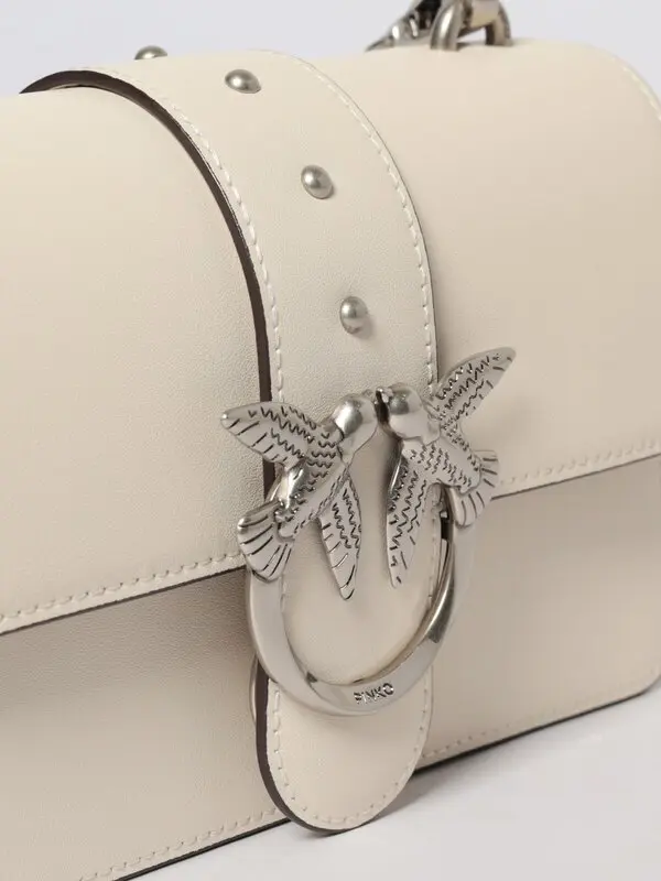 Pinko Mini Bag With Chain Strap - White 1