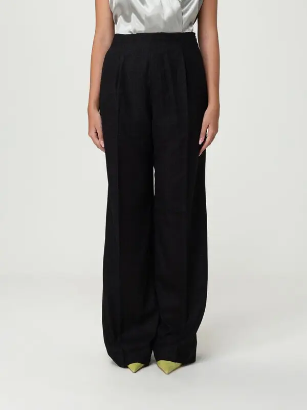 Alberta Ferretti Tailored Wide Leg Trousers - Grey