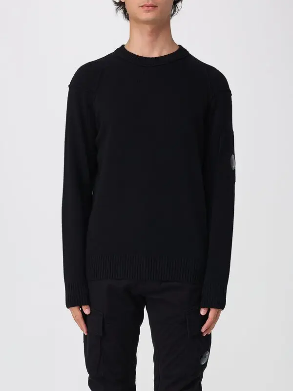 C.P. COMPANY Crew Neck Sweater - Black