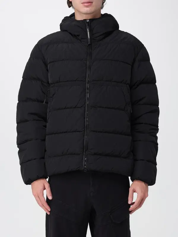 C.P. COMPANY Puffer Jacket With Hood - Black