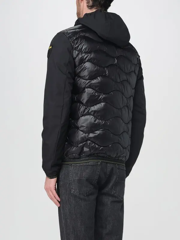 BLAUER. Quilted Jacket With Hood - Black