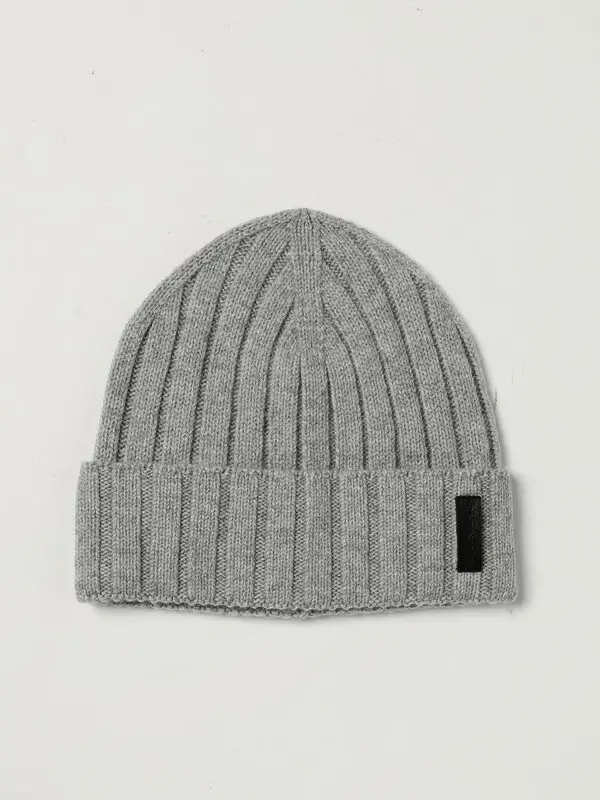 Emporio Armani Ribbed Beanie - Grey