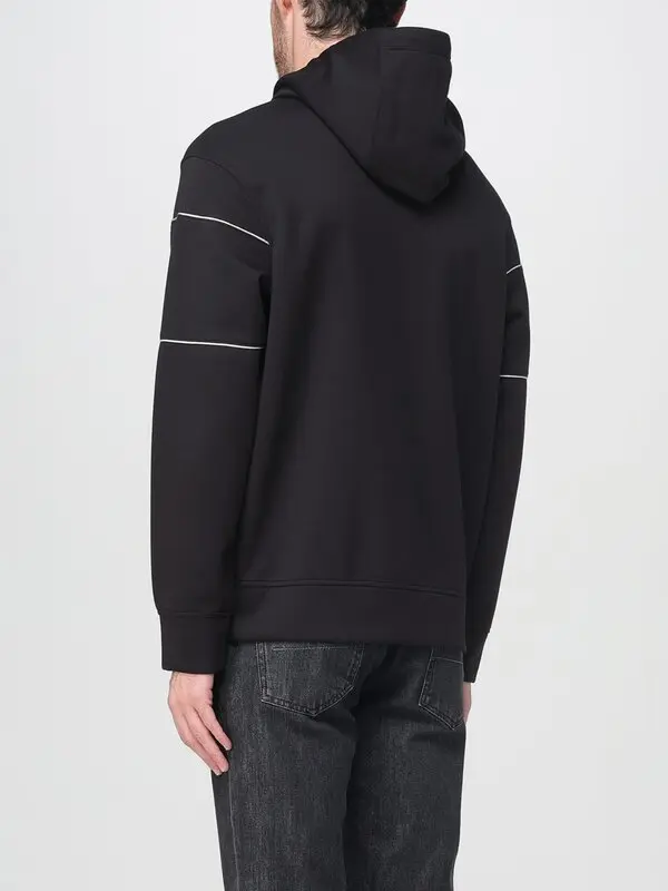 Emporio Armani Hoodie With Striped Detail