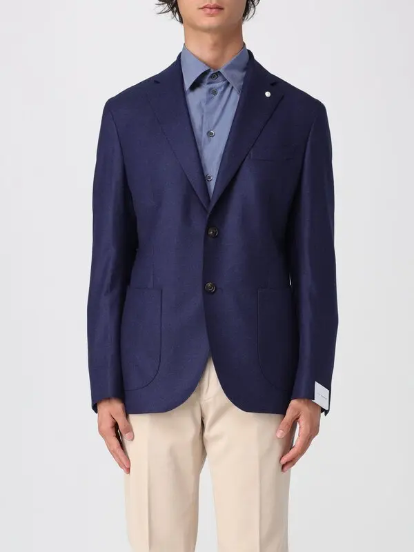 LUIGI BIANCHI Tailored Jacket - Blue
