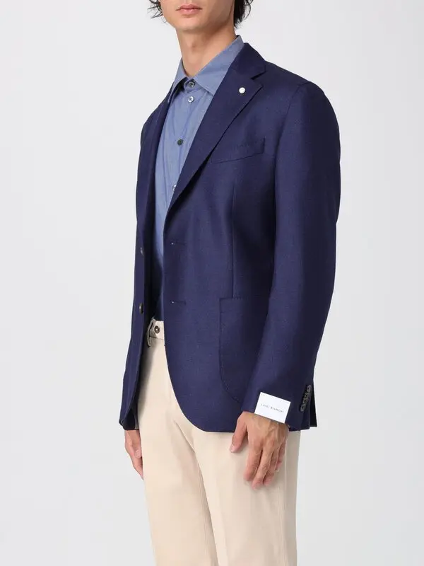 LUIGI BIANCHI Tailored Jacket - Blue
