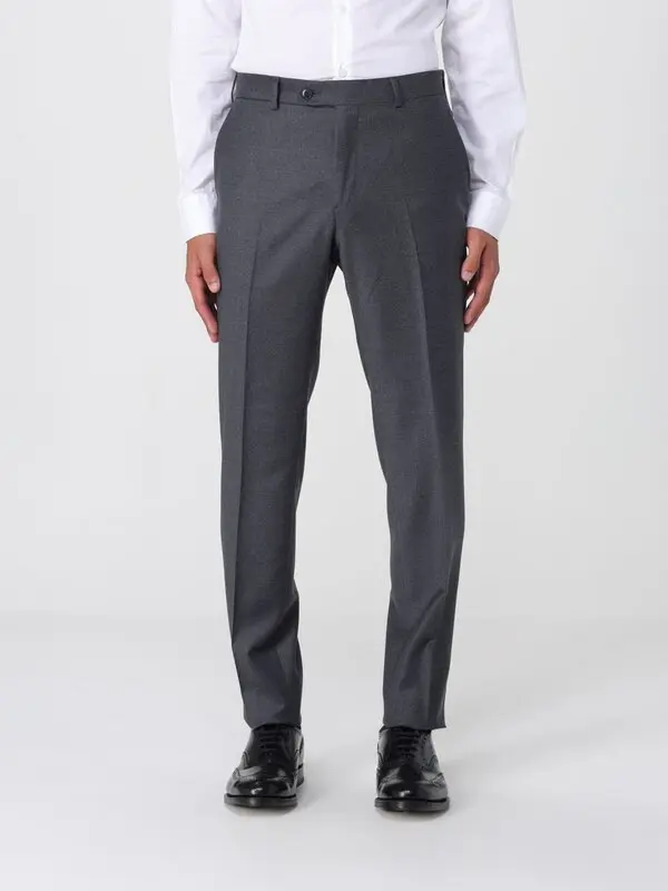 LUIGI BIANCHI Flat Front Trousers