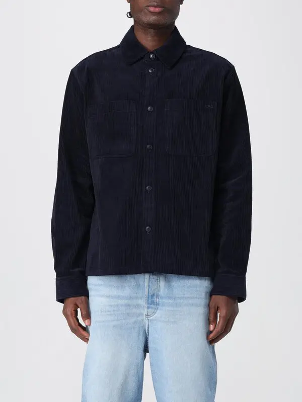 A.p.c. Corduroy Shirt Jacket - Blue