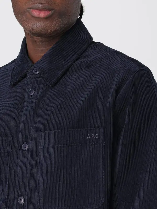 A.p.c. Corduroy Shirt Jacket - Blue