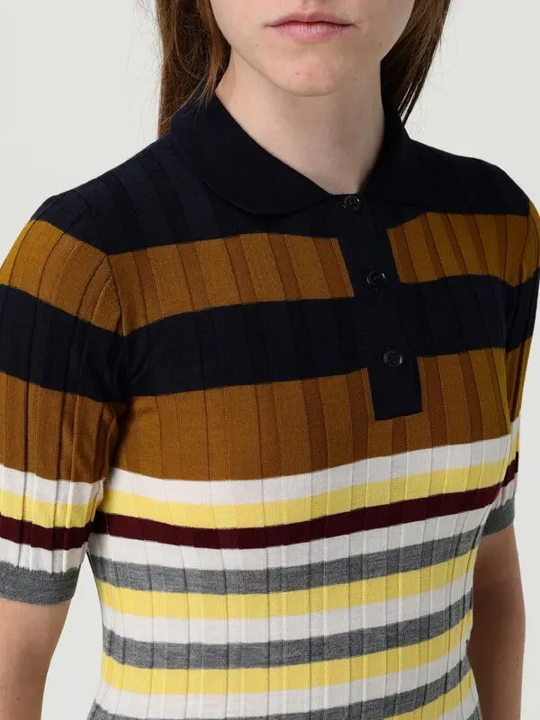Marni Striped Knit Polo Shirt