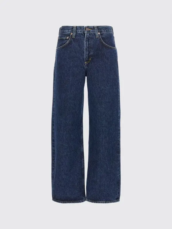 AGOLDE High-waisted Wide-leg Jeans In Regenerative Cotton