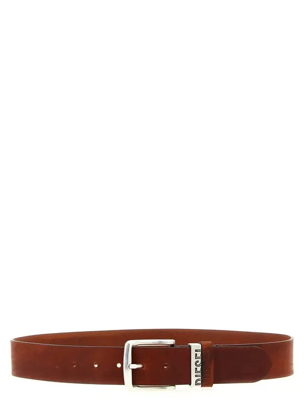 Diesel B-visible Leather Belt - Brown