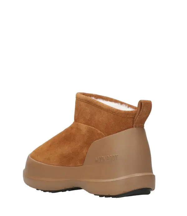 Moon Boot Suede Leather Boots - Brandy
