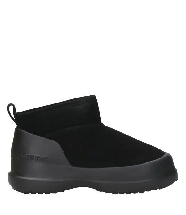 Moon Boot Suede Leather Boots - Black