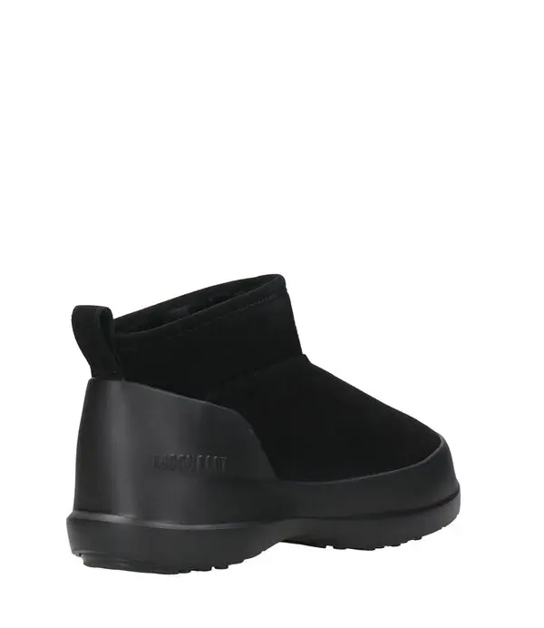 Moon Boot Suede Leather Boots - Black