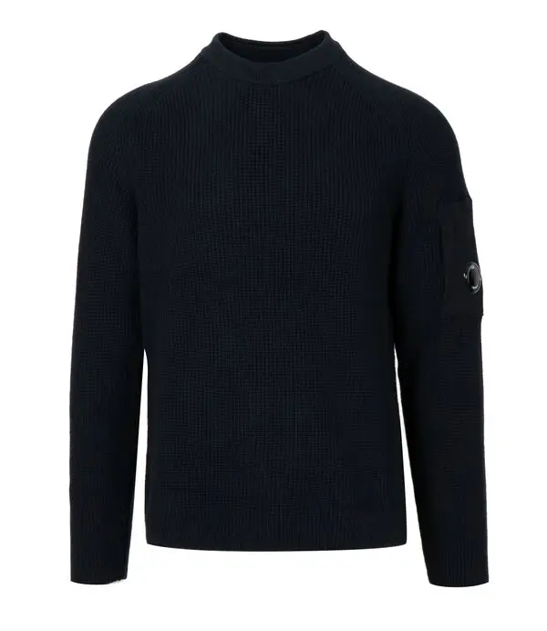 C.P. COMPANY Cotton Knitted Sweater - Blue