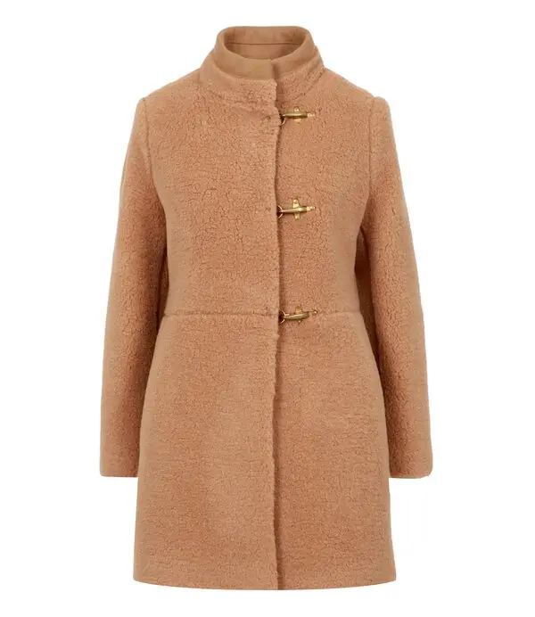 FAY Eco Sheepskin Coat - Camel