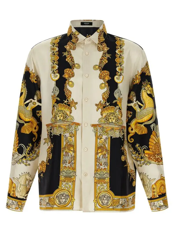 Versace Coral Theatre' Shirt - Multicolor